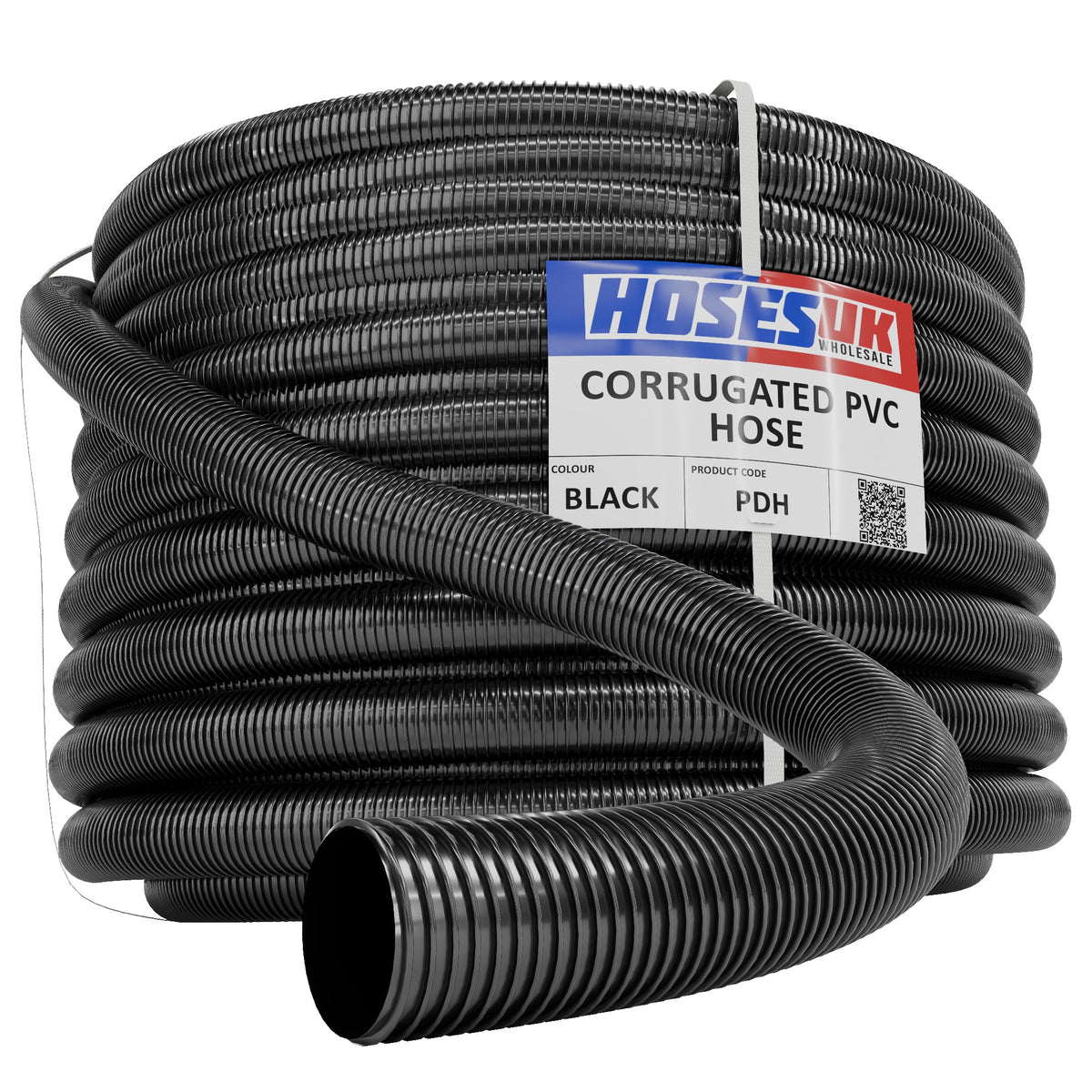 19mm Hose Black Corrugated Flexible Pond Hose Pipe Pup Reinforced Tube ...